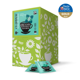 Organic and Fairtrade Clipper Peppermint Infusion Tea - 250 teabags