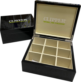 Black Lacquer Display Box 9 Compartments